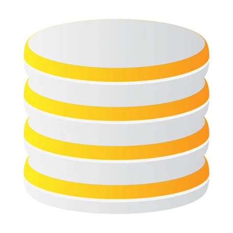 Tower Hdd Cylinder Rack Icon Mainframe Server Symbol Stock Vector By