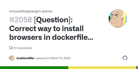 Question Correct Way To Install Browsers In Dockerfile With Playwright Ps Issue