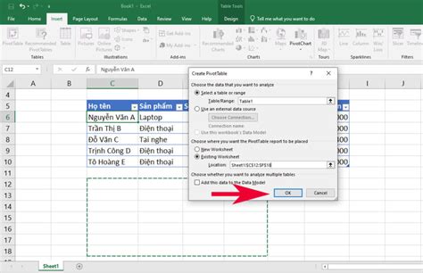 pivot table trong excel thống kê dữ liệu cơ bản nâng cao