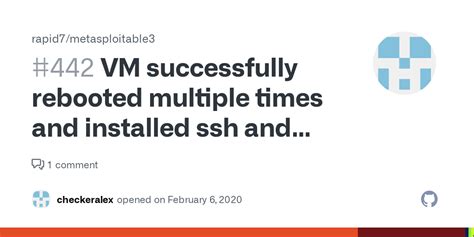 Vm Successfully Rebooted Multiple Times And Installed Ssh And Other