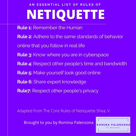 Romina Palenzona Elt Consultant And Trainer Netiquette Or Network