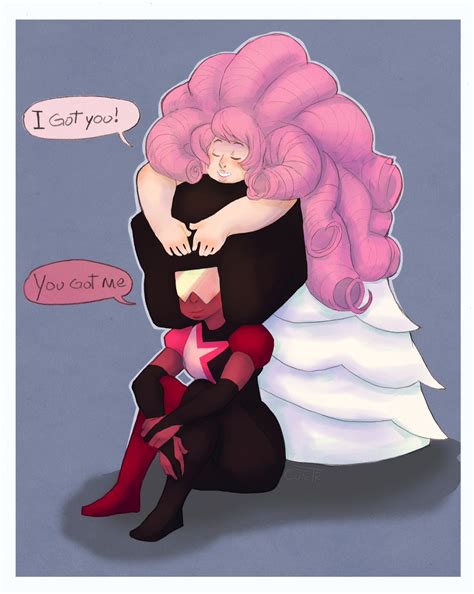 Black Rose Quartz Steven Universe Rose And Garnet Fusion Fan Art