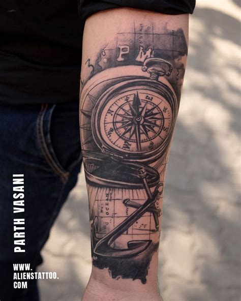 Compass Travel Tattoo Alien Tattoo Travel Tattoo Tattoos