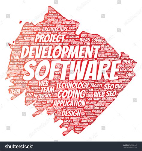 Vector Conceptual Software Development Project Coding Stock Vector