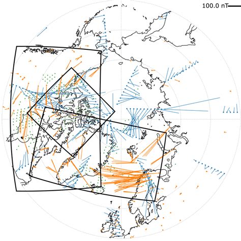 Example Distribution Of Ionospheric Electrodynamics Measurements From