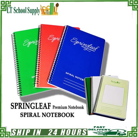 Advance Spring Leaf Premium Notebook Spiral Notebook Plain Random Color