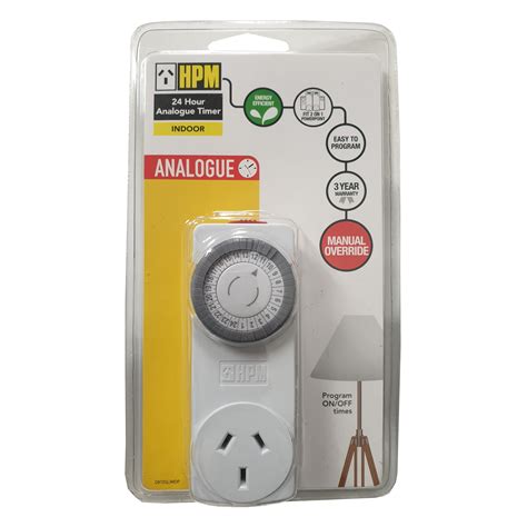 Hpm Nsw 24h Slimline Double Pole Analogue Timer D810slimdp