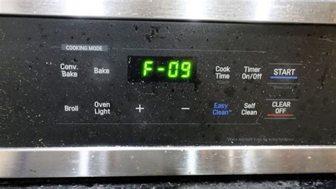 What Does The F9 Error Mean In The Lg Oven