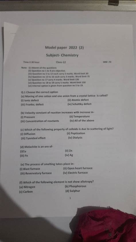 Lonic Defect Ii Atomic Defect Iii Franke Defect Iv Schottky Defec