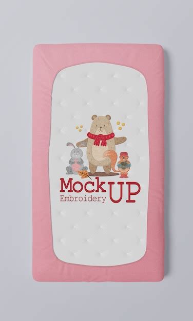 Premium Psd Crib Sheet Mockup Design