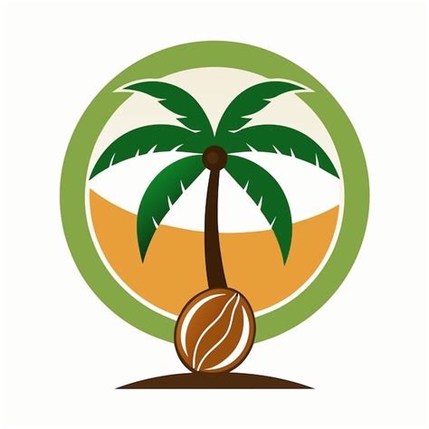 Tropical Brew Designing A Unique Vector Logo With Palm Tree And Coffee