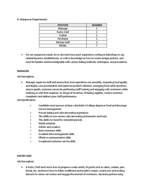 Manpower Requirements Pdf