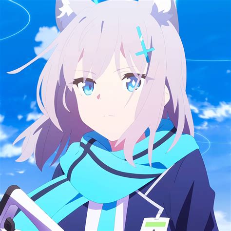 ᴄʀᴏᴄᴏ ᴄʜᴀɴ ♡ On Instagram Shiroko 💙💙 Wolf Archive Anime Cunny Cute