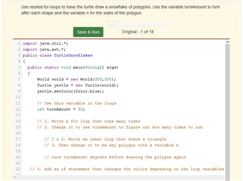 Solved Use Nested For Loops To Have The Turtle Draw A Chegg