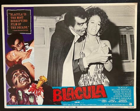 Blacula Original Lobby Cards Blue Robin Collectables