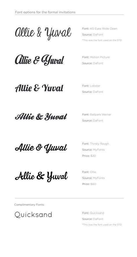 Good Formal Fonts