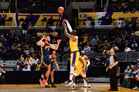 Lebron James Game Winning Shot In The Lakers Warriors Play In Game
