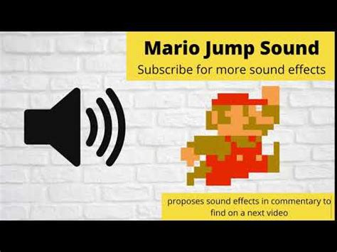Free Mario Jump Sound Effect Youtube