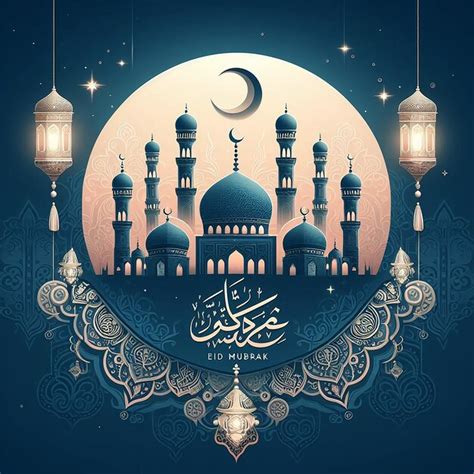 Premium Psd Islamic Eid Background Design