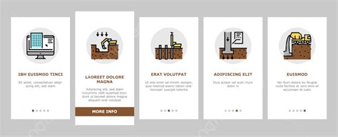 건물 건설 온보딩 모바일 앱 페이지 화면 벡터 템플릿 Psd 다운로드 디자인 자료 다운로드