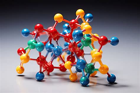 A Colorful Molecule Model Stock Illustration Illustration Of Creative