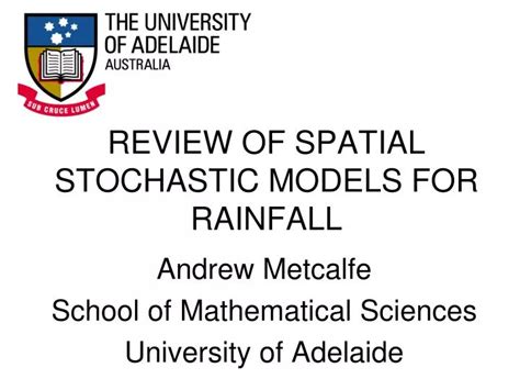 Ppt Review Of Spatial Stochastic Models For Rainfall Powerpoint Presentation Id 6091603