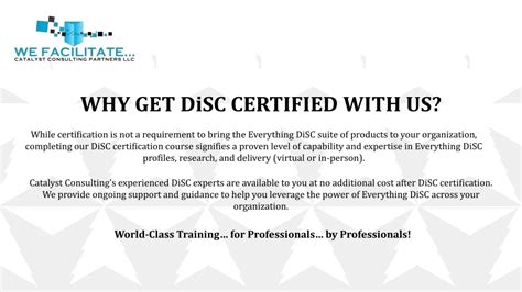 Ppt Disc Certification Online Disc Assessment Certification Powerpoint Presentation Id
