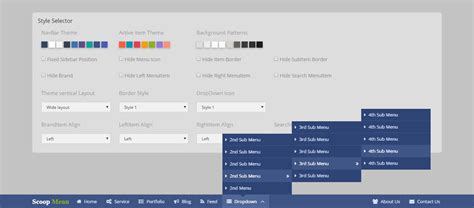 Dropdown Sidebar Menu Responsive Bootstrap Navigation By Logicalstack