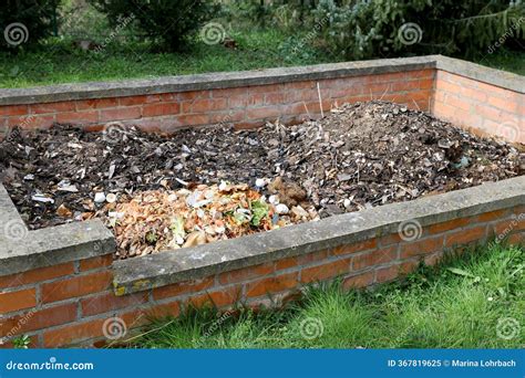 Compost Heap Ecological Method For Recycling Food Waste At Home To
