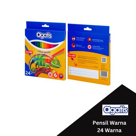 Jual Pensil Warna Agatis Isi 24 Warna Agatis Colour Pencil Shopee Indonesia