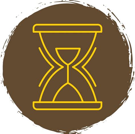 Hourglass Line Circle Yellow Icon 39179886 Vector Art At Vecteezy