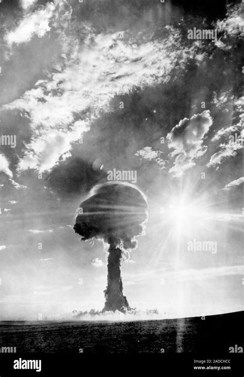 1950s Soviet Atom Bomb Test At Semipalatinsk Mushroom Cloud From The