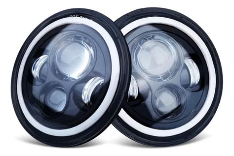 Faróis Kaslight Redondos Led De 7 Polegadas Jeep Wrangler Jk Parcelamento Sem Juros