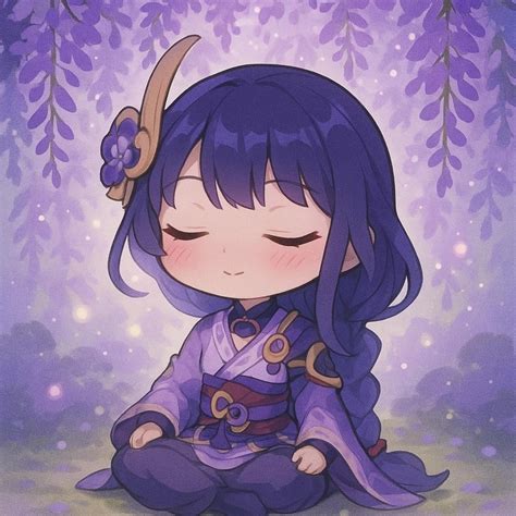 96 ảnh Raiden Shogun Chibi Cute đẹp Ngất Ngây Lòng Người