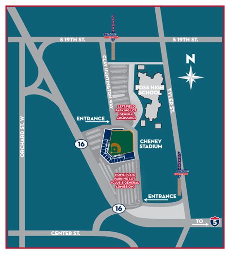 Parking Instructions Tacoma Rainiers