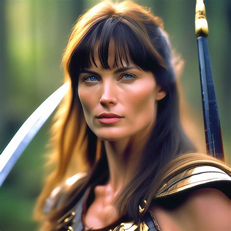 Young Lucy Lawless Xena Warrior Queen 20 Years Old 30mm Lens 1
