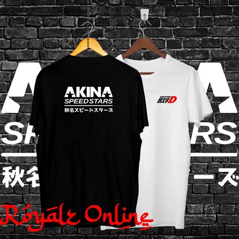 Akina Speedstars Initial D Anime Shirt Vinyl Front And Back Print