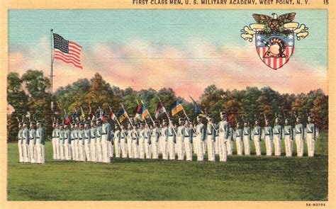 Vintage Postcard First Class Men Us Military Academy West Point New