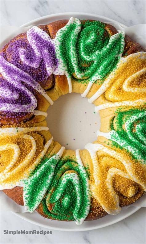 King Cake Recipe A Traditional Version Simple Mom Recipes
