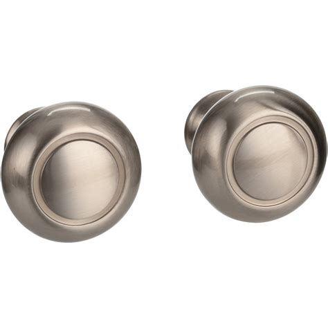 Chapter™ Satin Nickel Finish Knobs 2 Ct Carded Pack Brickseek