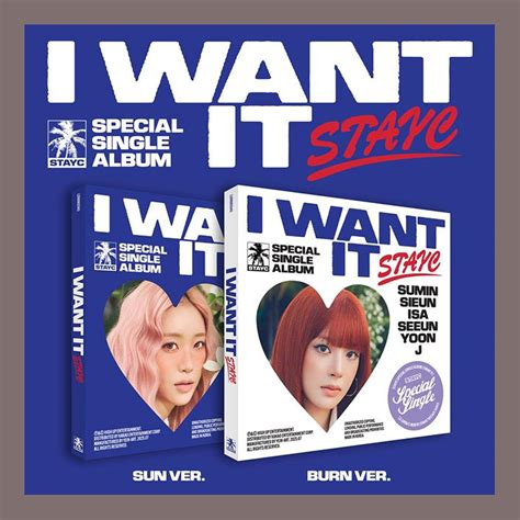 Stayc I Want It Special Single Album Photobook 2 Ver Set Home And Kitchen