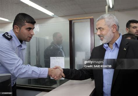 The Head Of The Hamas Government In Gaza Ismail Haniya Shakes News Photo Getty Images