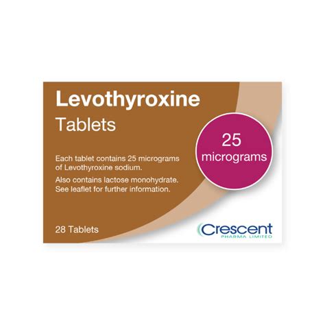 Levothyroxine 25mcg Tablets Crescent Pharma