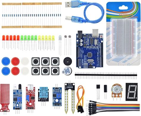 Diogeynu Starter For Mini Breadboard Led Jumper Wire Button School Education Lab Breadboard With