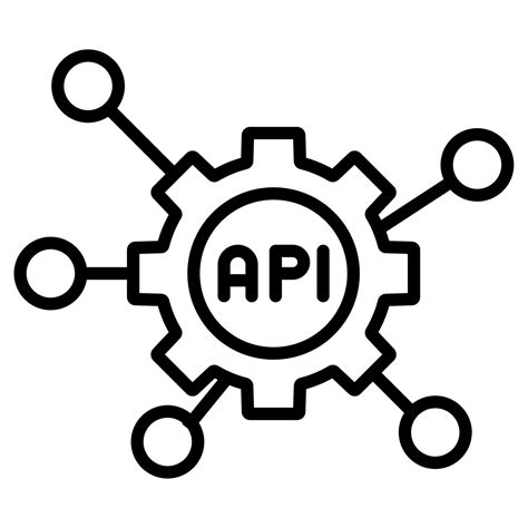 Api Integration Icon Line Vector Illustration 40980881 Vector Art At