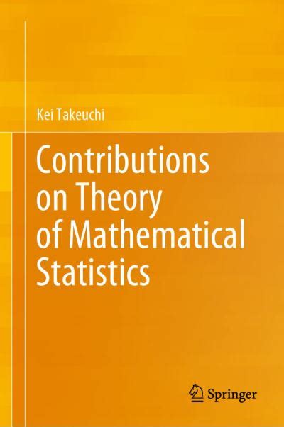 Contributions To Mathematical Statistics Relié Kei Takeuchi Achat