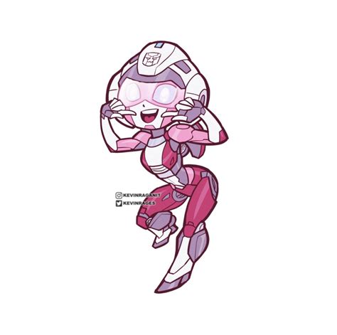 Safebooru 1girl Arcee Autobot Chibi Helmet Highres Kevin Raganit Mecha Panties Red Panties
