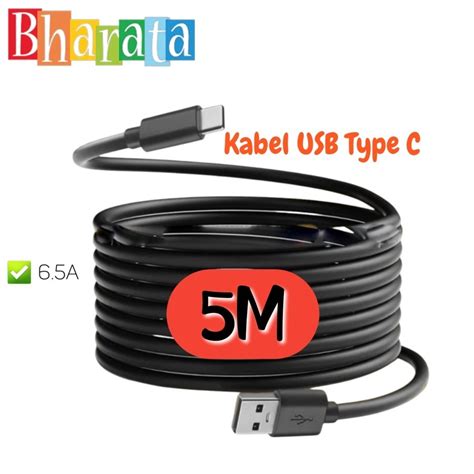 Jual Kabel Type C 5m Cable Usb A To Type C 5m Kable Power Charger Cctv