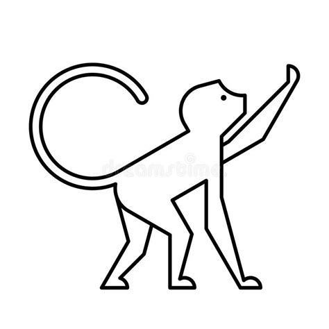 Monkey Logo Stock Vector Illustration Of Monkey Primate 260041235