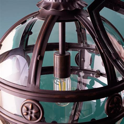 Pooky Smaller Buster Pendant Light In Bronze Ombra Lighting